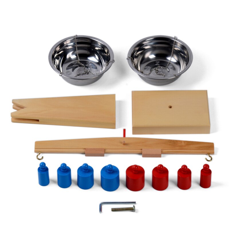 Montessori Wooden Educational Toy Weighing Scale for Preschools and ...