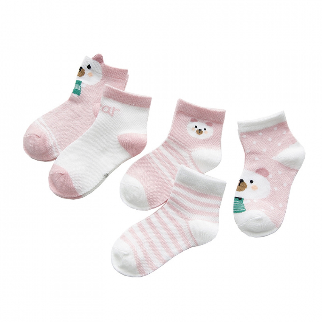 Cartoon Animal Patterned Cotton Baby Socks - Kid Pipe